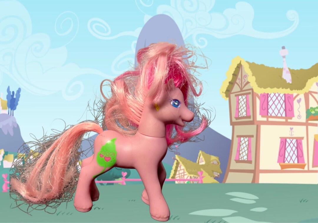 Hasbro 1997 My Little Pony G2 Sweet Berry Green Leaf Cutie Mark Pony, 5 ...