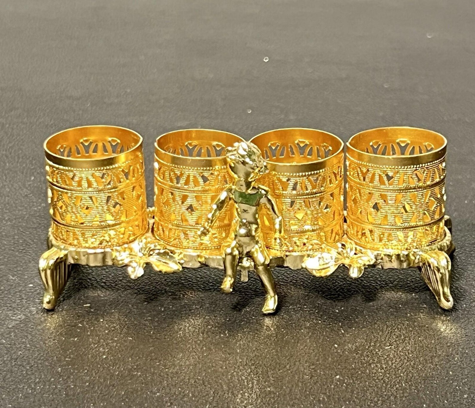 SF© 1960s Gold-tone Rococo Lipstick Holder With Cherub, 4x1.5” - Etsy