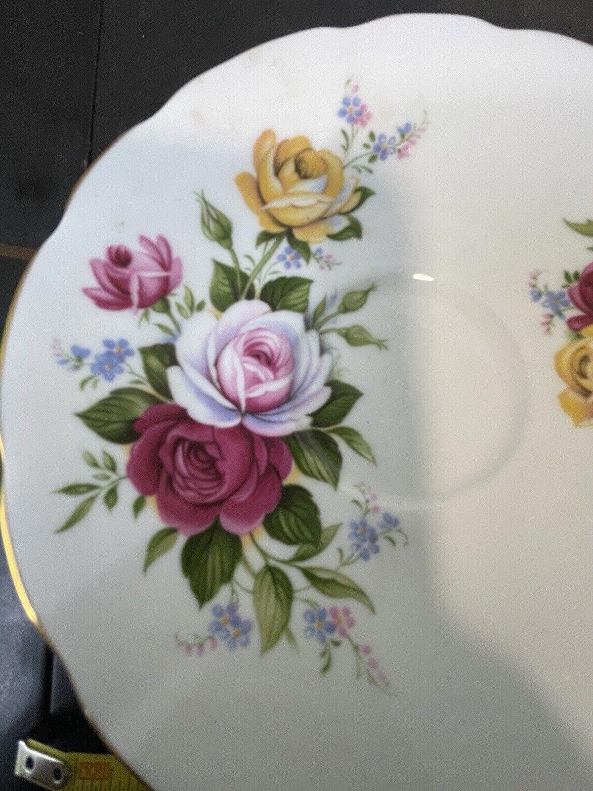 Royal Sutherland England Vintage Bone China Floral Replacement Saucer ...
