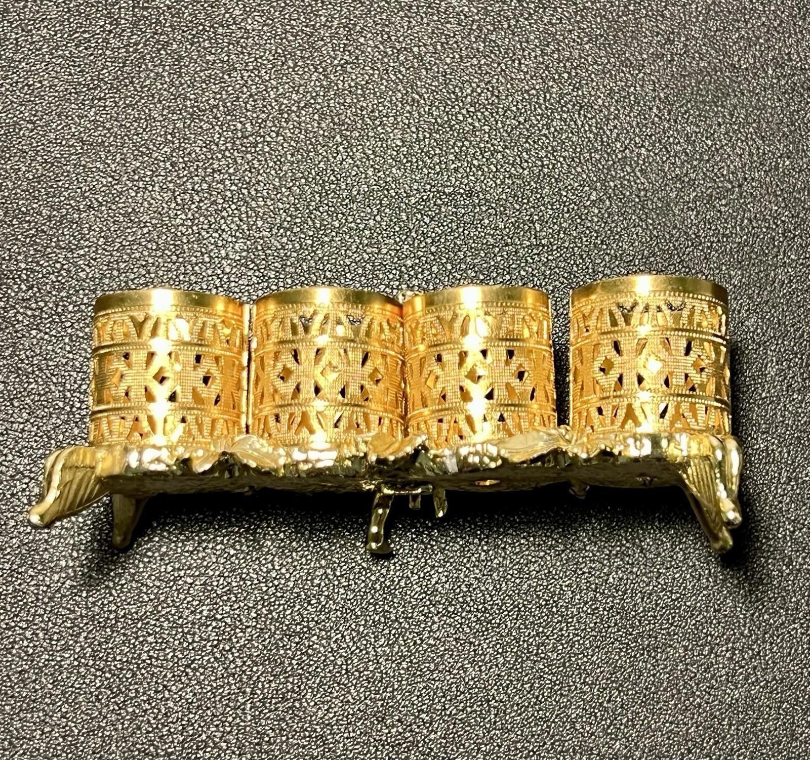 SF© 1960s Gold-tone Rococo Lipstick Holder With Cherub, 4x1.5” - Etsy