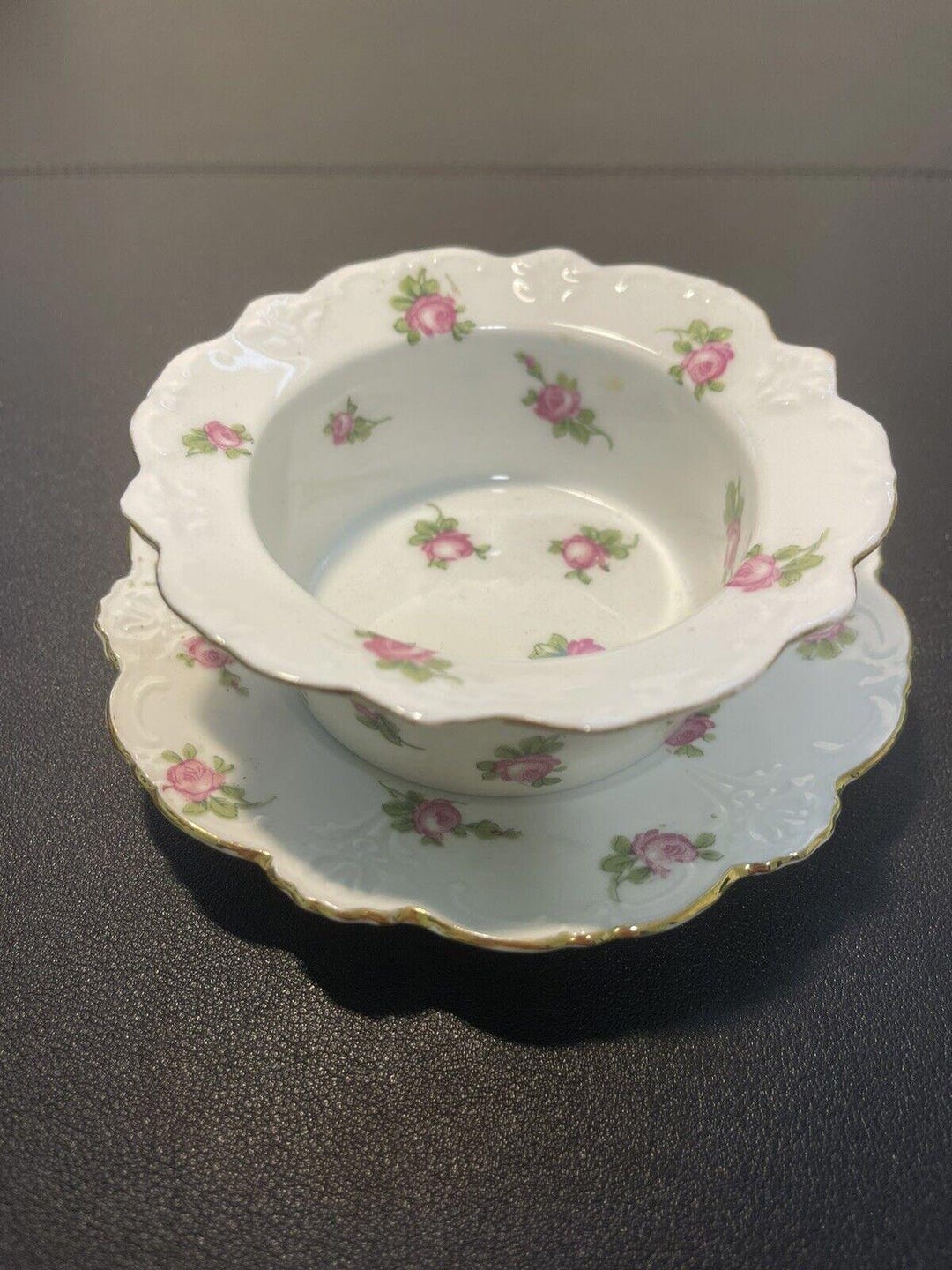O&E G Royal Austria Antique 1900’s Peonies Dessert Ice Cream Fruit Set ...