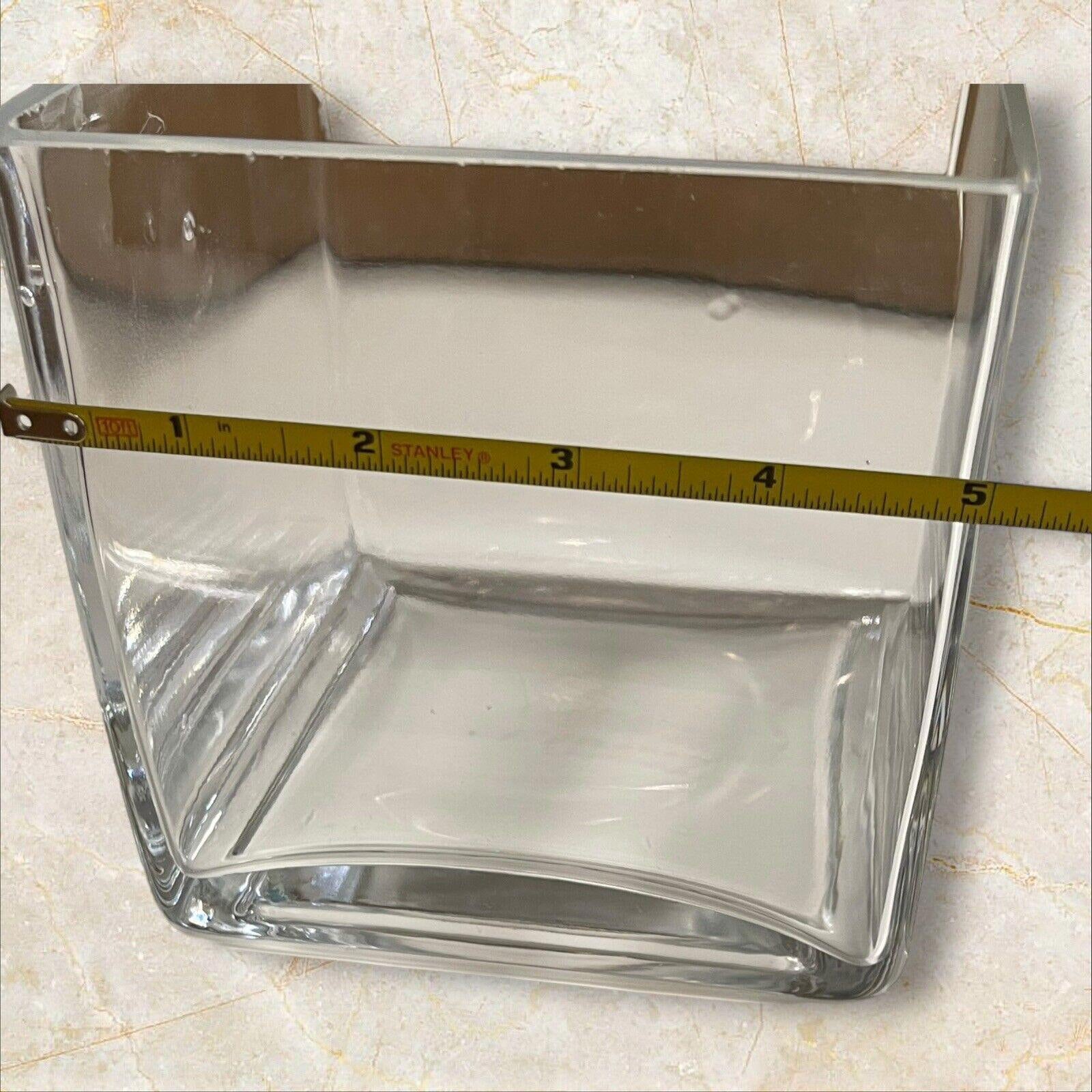 Square Glass Vase Centerpiece - Etsy