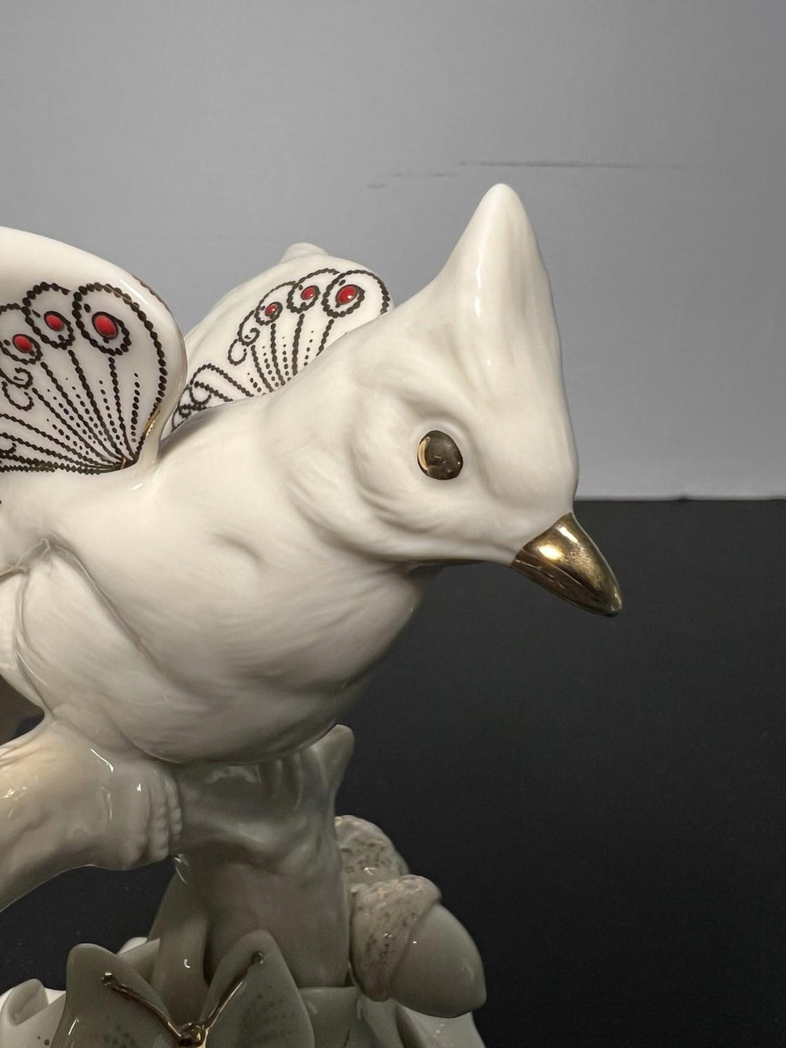 Lenox 1990s China Jewels White Cardinal With Butterfly & Acorns, 5x7 ...