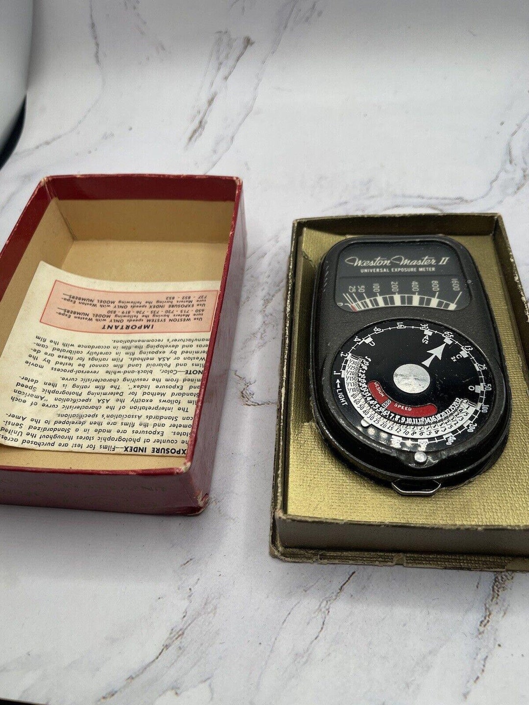 Vintage 1946 Weston Master II Exposure Meter Model 735 Photography ...