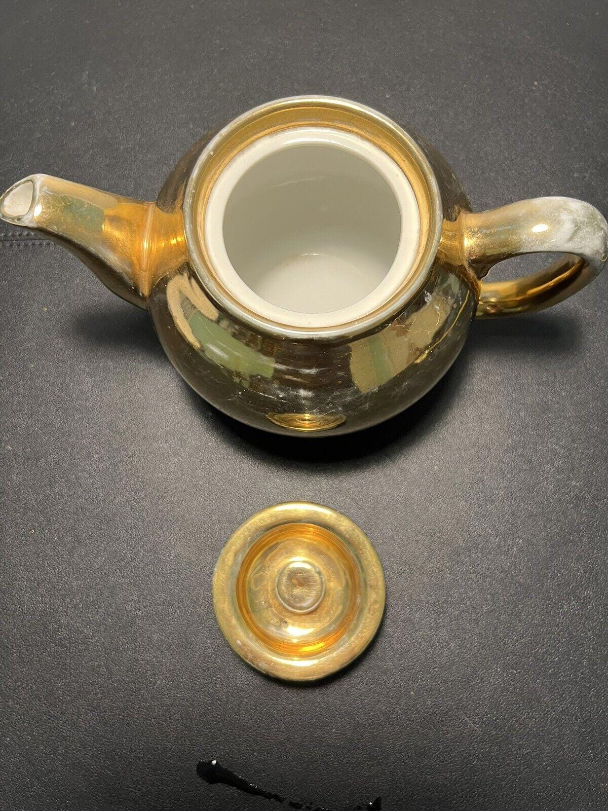 Royal Worcester Vintage 1950s Small Fireproof Evesham Gold Lustre ...