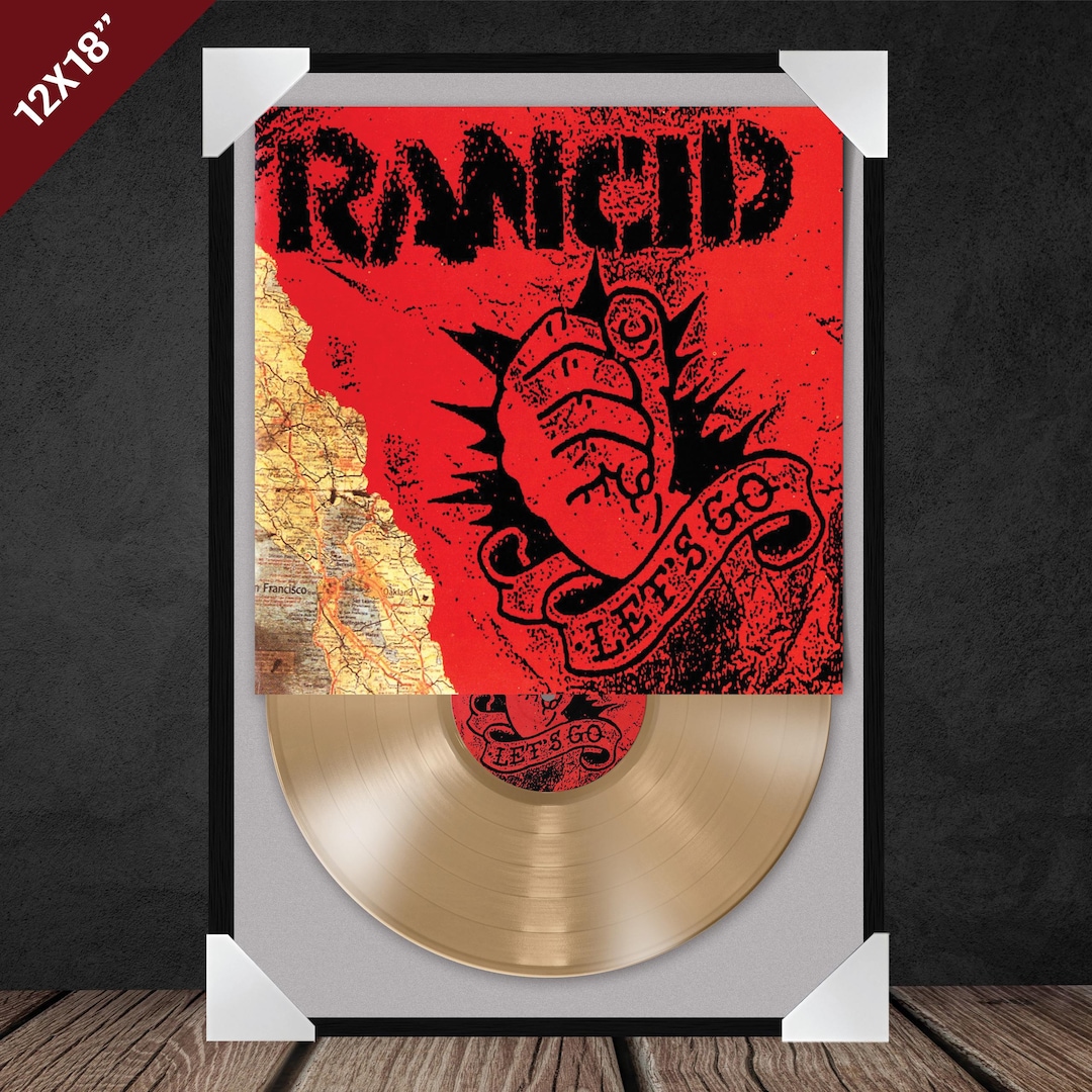 Rancid - Let's Go - Record Poster - 12x18 - Gold & Black Bundle - Etsy