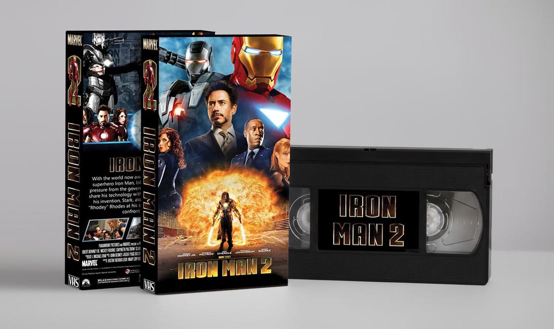 Iron Man 2 VHS – Custom Retro Movie, Collector's Item - Etsy