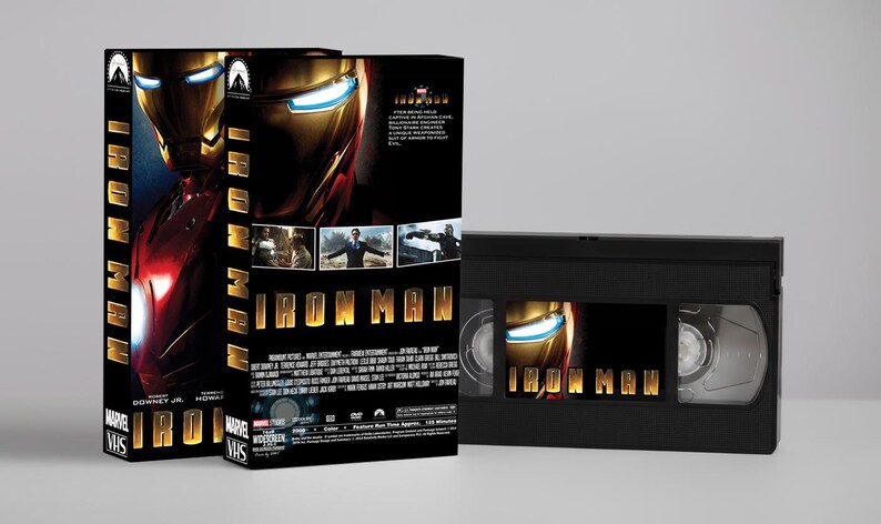 Iron Man Custom CUSTOM VHS Tape - Retro Movie Decor - Etsy
