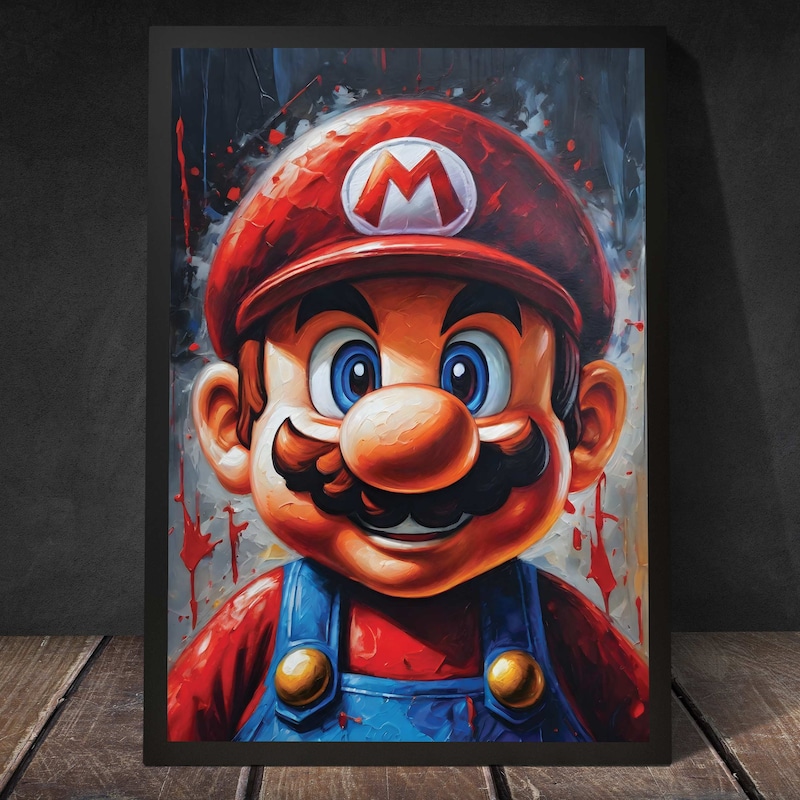 Super Mario Bros Painting - Etsy