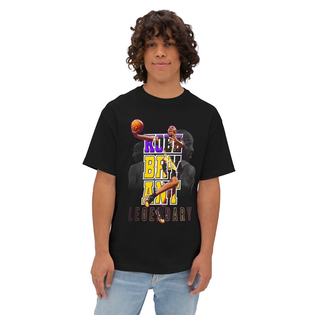 Kobe Bryant Legendary Oversized Tee, Basketball Fan Gift, Sports Lover ...