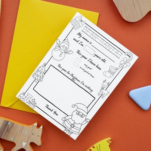 Printable Letter to Santa Coloring Page, Dear Santa Letter for Kids ...