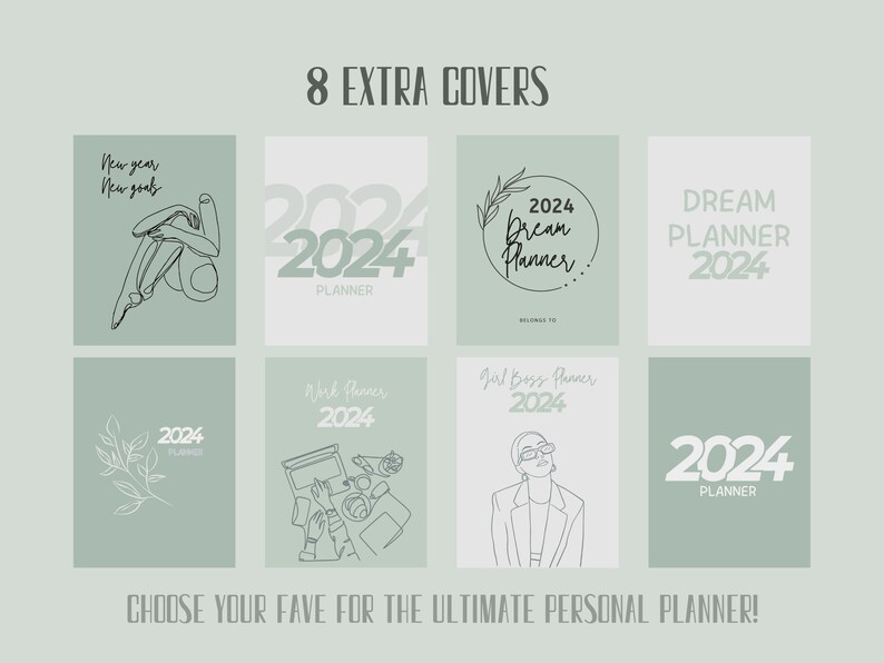 2024 Planner, DATED 2024 Printable Planner, Daily, Weekly, Monthly ...