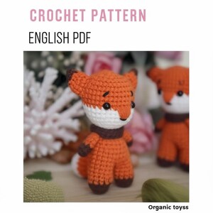 Crochet Mini Fox Pattern PDF - Tiny Amigurumi Woodland Animal Tutorial ...