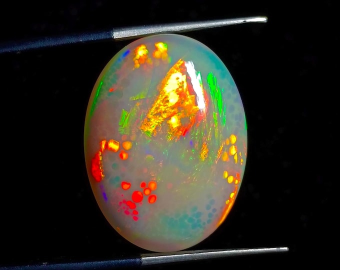 Honeycomb Opal Sparkling Ethiopian Opal Cabochon Top Opal Gemstone ...