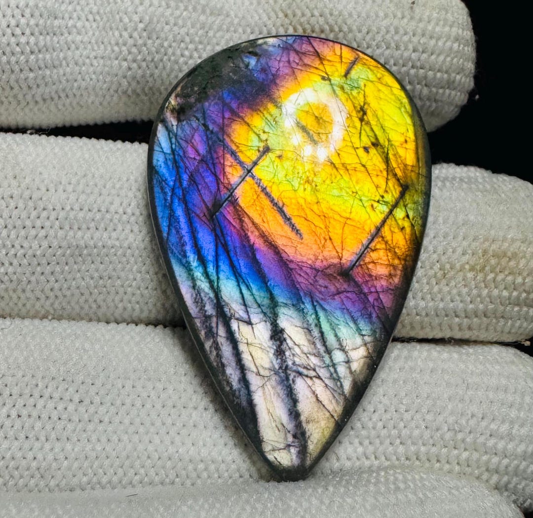 Very Attractive AAA+ Quality High Grade Rainbow Spectrolite Labradorite ...