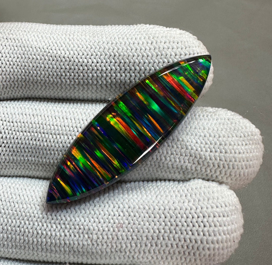 Top Quality Black Aurora Opal Cabochon Dazzling Opal Gilson Aurora Opal ...