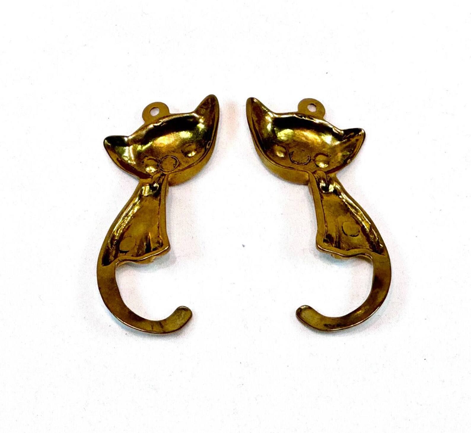 Vintage Cat Key Holder - Brass Cat Vintage Key Holder - Brass Cat Key ...