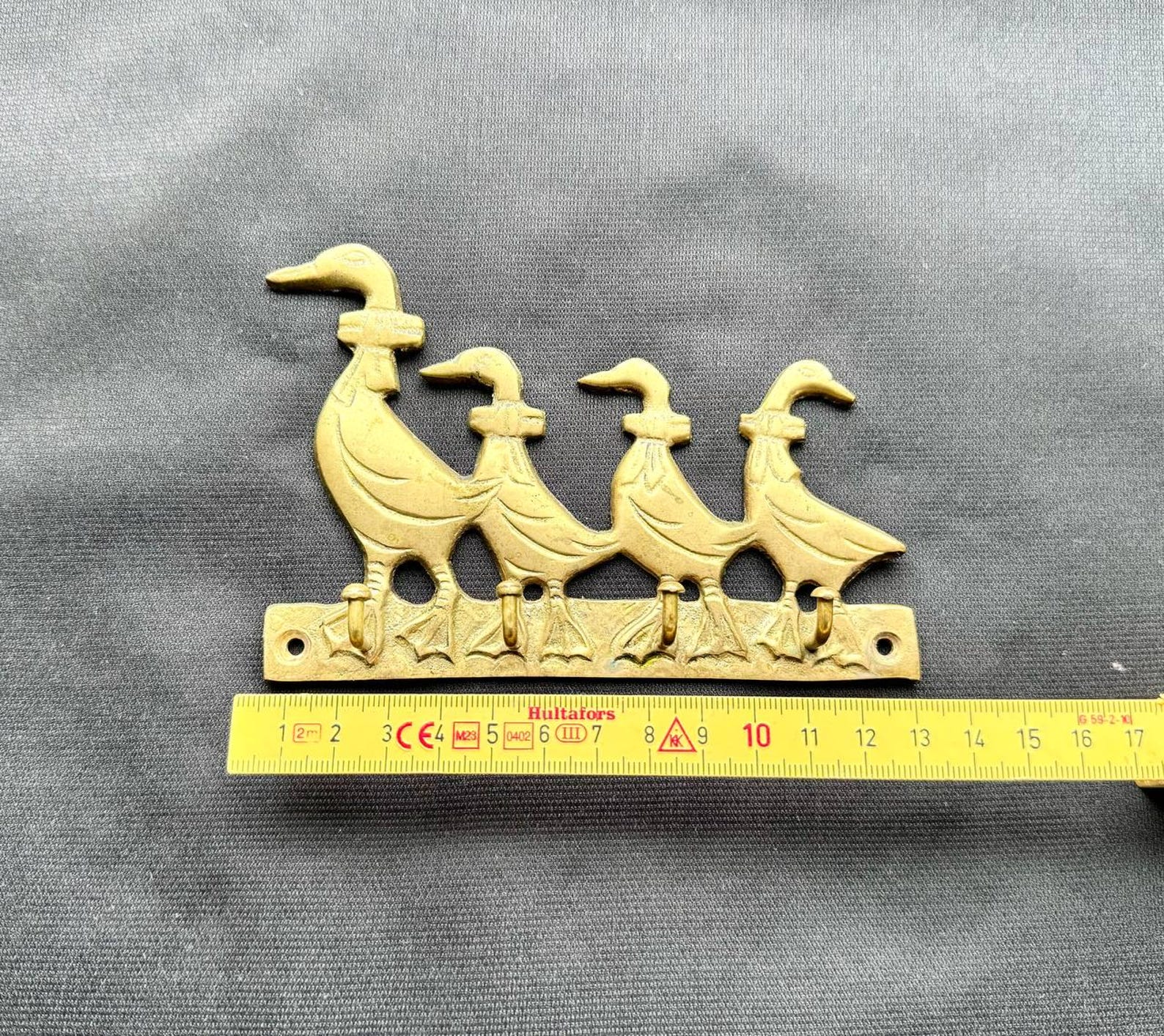 Vintage Duck Key Holder - Brass Goose Vintage Key Holder - Brass Duck ...