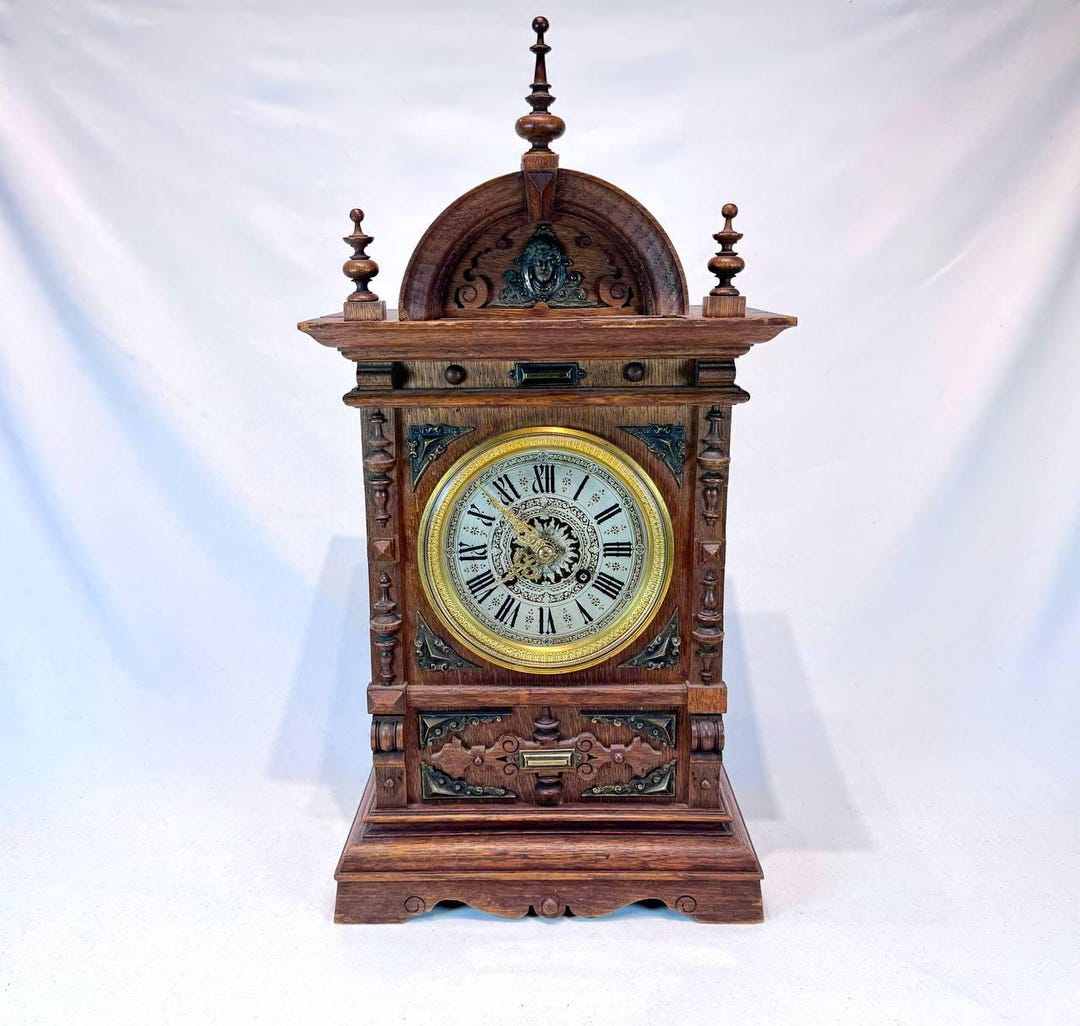 Antique Mantel Clock 1890s Rare Castle Model Germany - Etsy