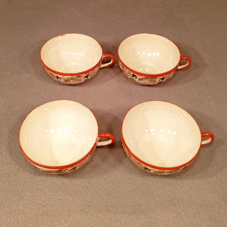 Japanese Tea Crockery Kutani - Japan - Mid 20th Century - Etsy
