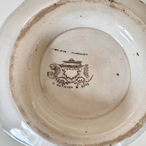 Large Brown and White Victorian Serving Plate D METHVEN & SONS, Circa ...