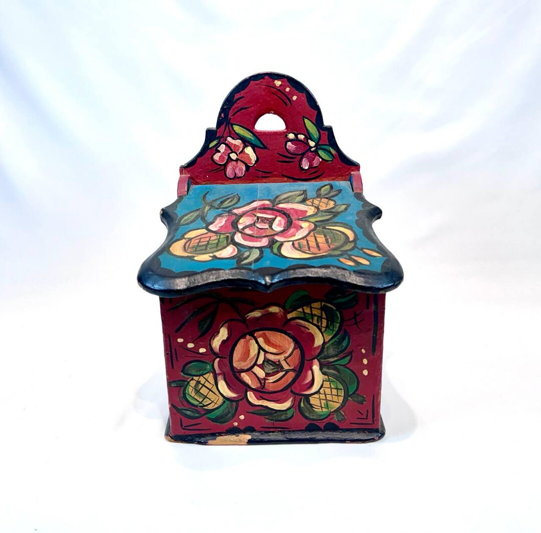 Antique Norwegian Rosemaling Wall Box, Folk Art Farmhouse Decor - Etsy