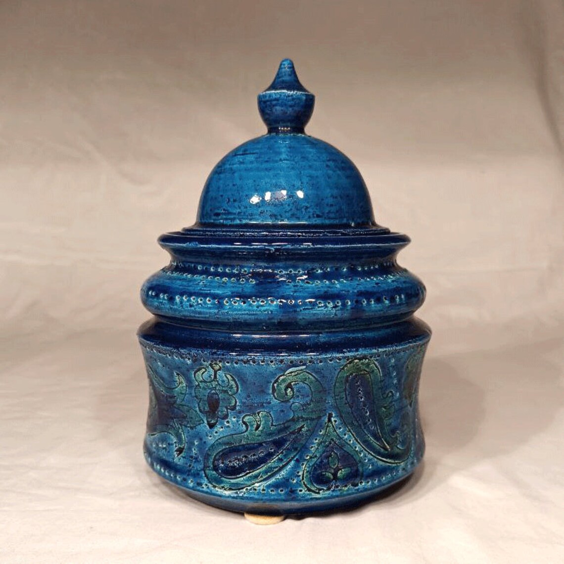 Bitossi for Rosenthal Netter Blue Paisley Ginger Jar - Etsy