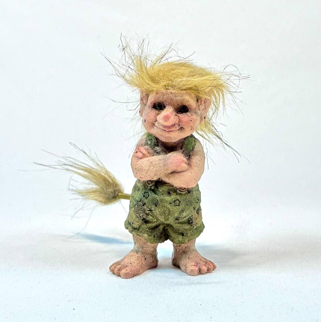 Vintage Troll Norwegian, Scandinavian Folk Art - Nordic Figure Made in ...