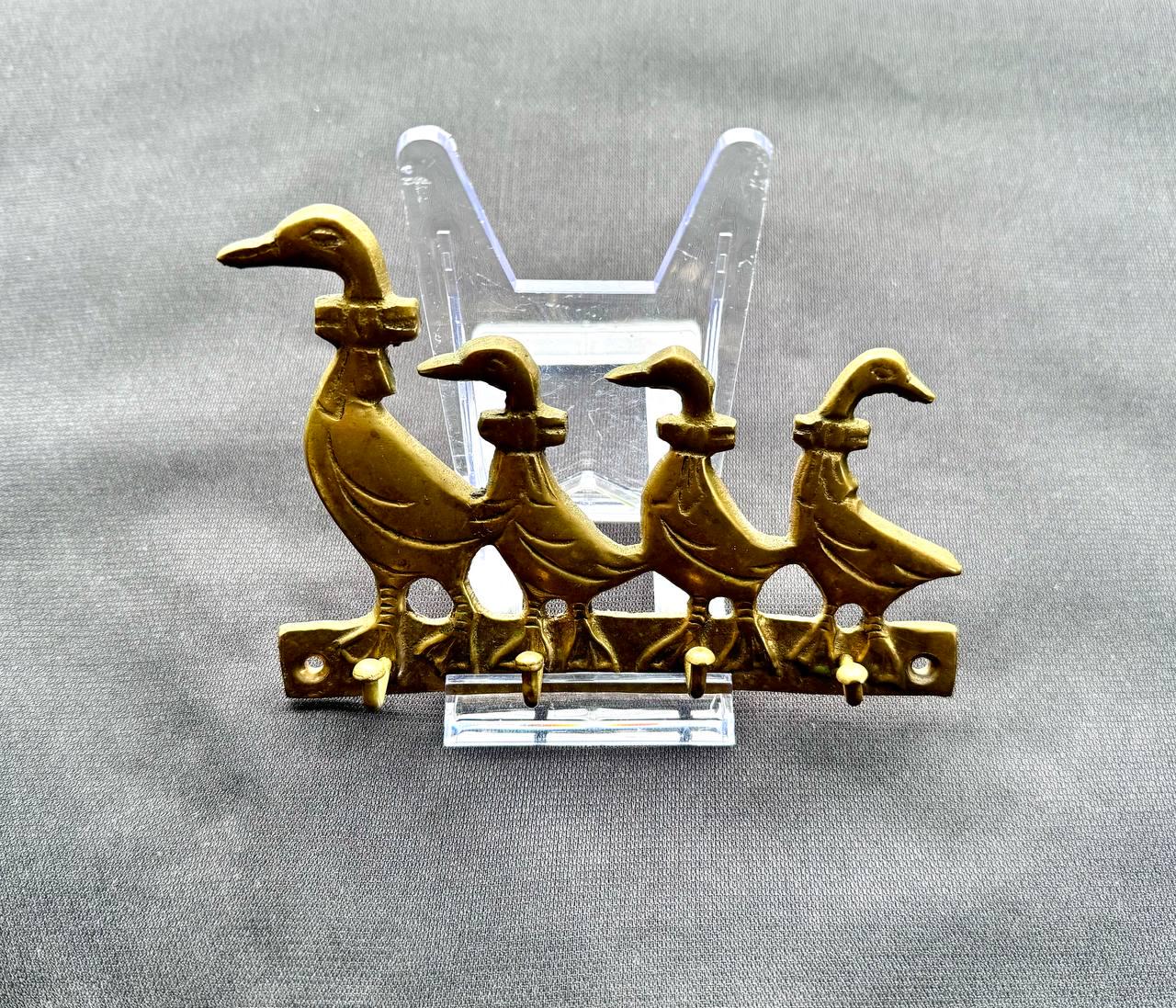 Vintage Duck Key Holder - Brass Goose Vintage Key Holder - Brass Duck ...
