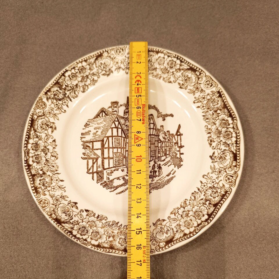 Vintage Tudor Village Side Plates by Broadhurst Ironstone Staffordshire ...