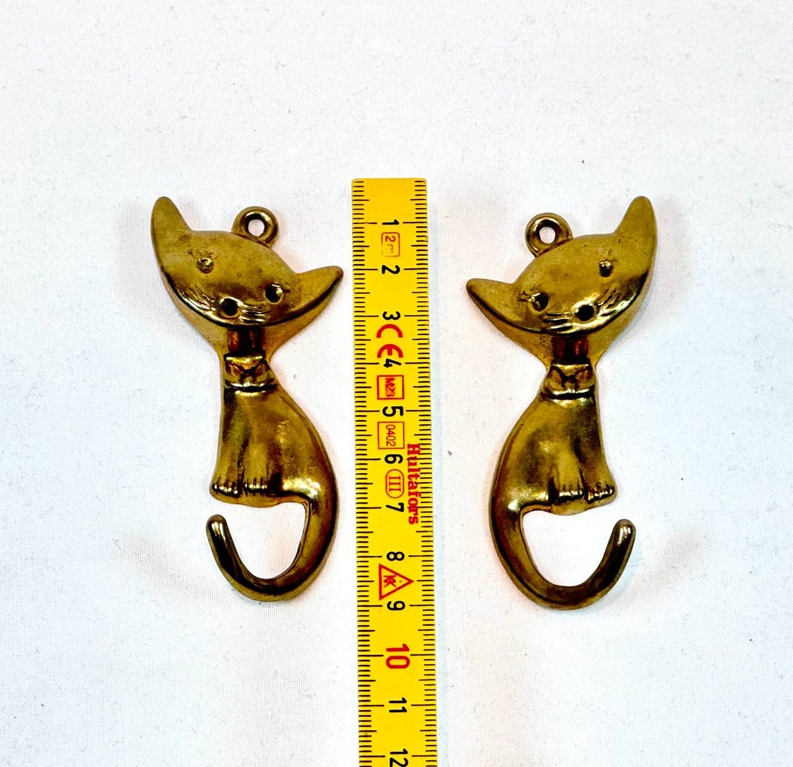 Vintage Cat Key Holder - Brass Cat Vintage Key Holder - Brass Cat Key ...