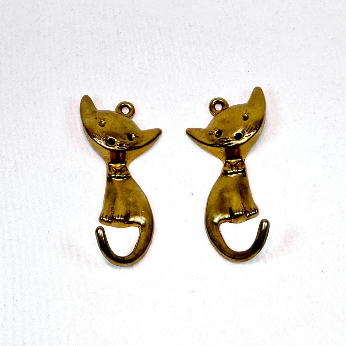 Vintage Cat Key Holder - Brass Cat Vintage Key Holder - Brass Cat Key ...