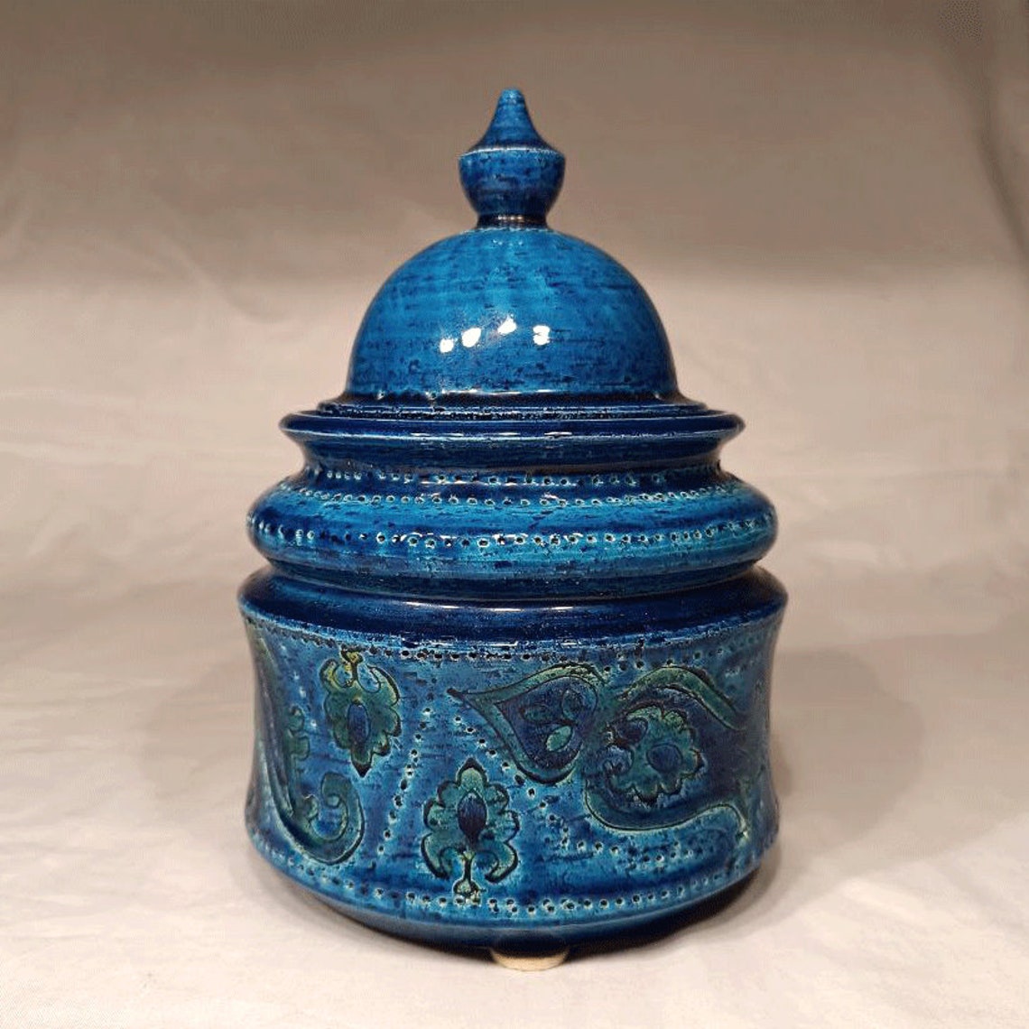 Bitossi for Rosenthal Netter Blue Paisley Ginger Jar - Etsy