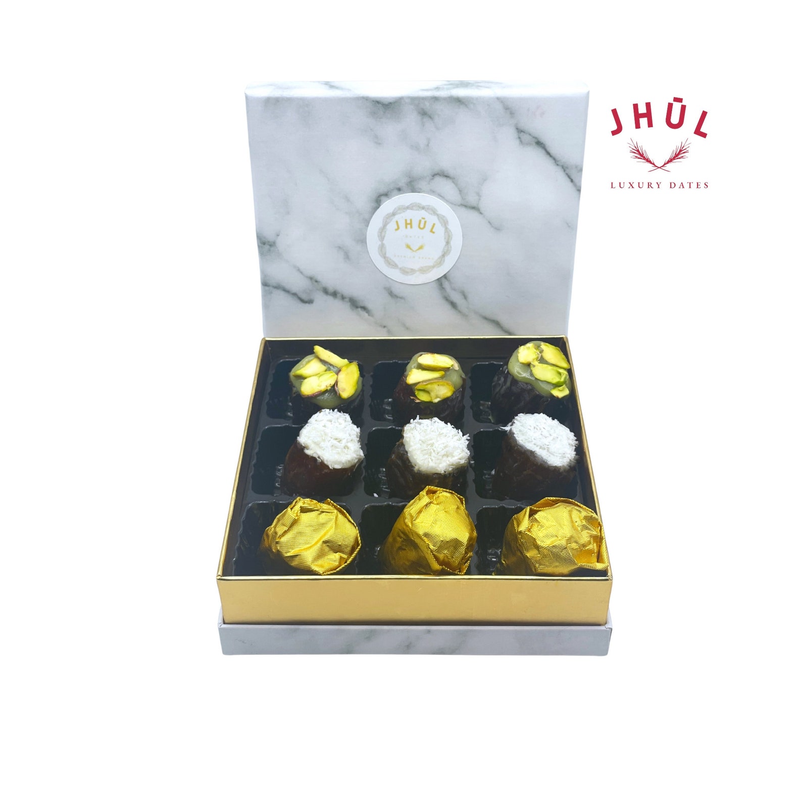 Stuffed Medjool Dates - Pistachio/coconut/dark Chocolate Truffle - Etsy