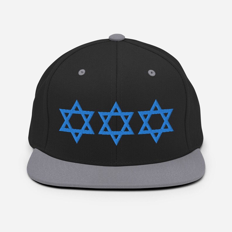 Star of David Snapback Hat Israel Hat Jewish Cap - Etsy