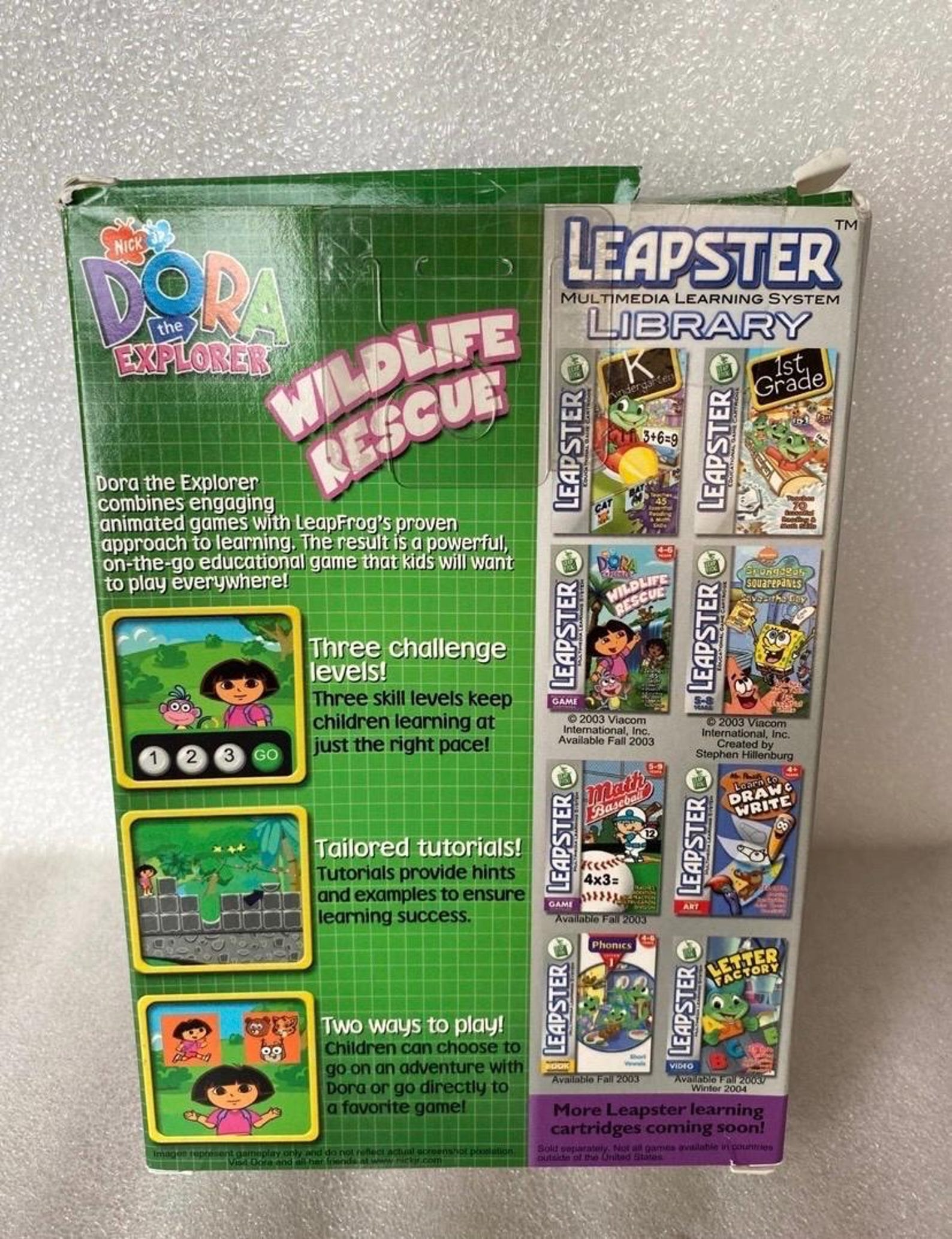 Dora the Explorer Wildlife Rescue - Leap Frog Leapster Game - New Game ...