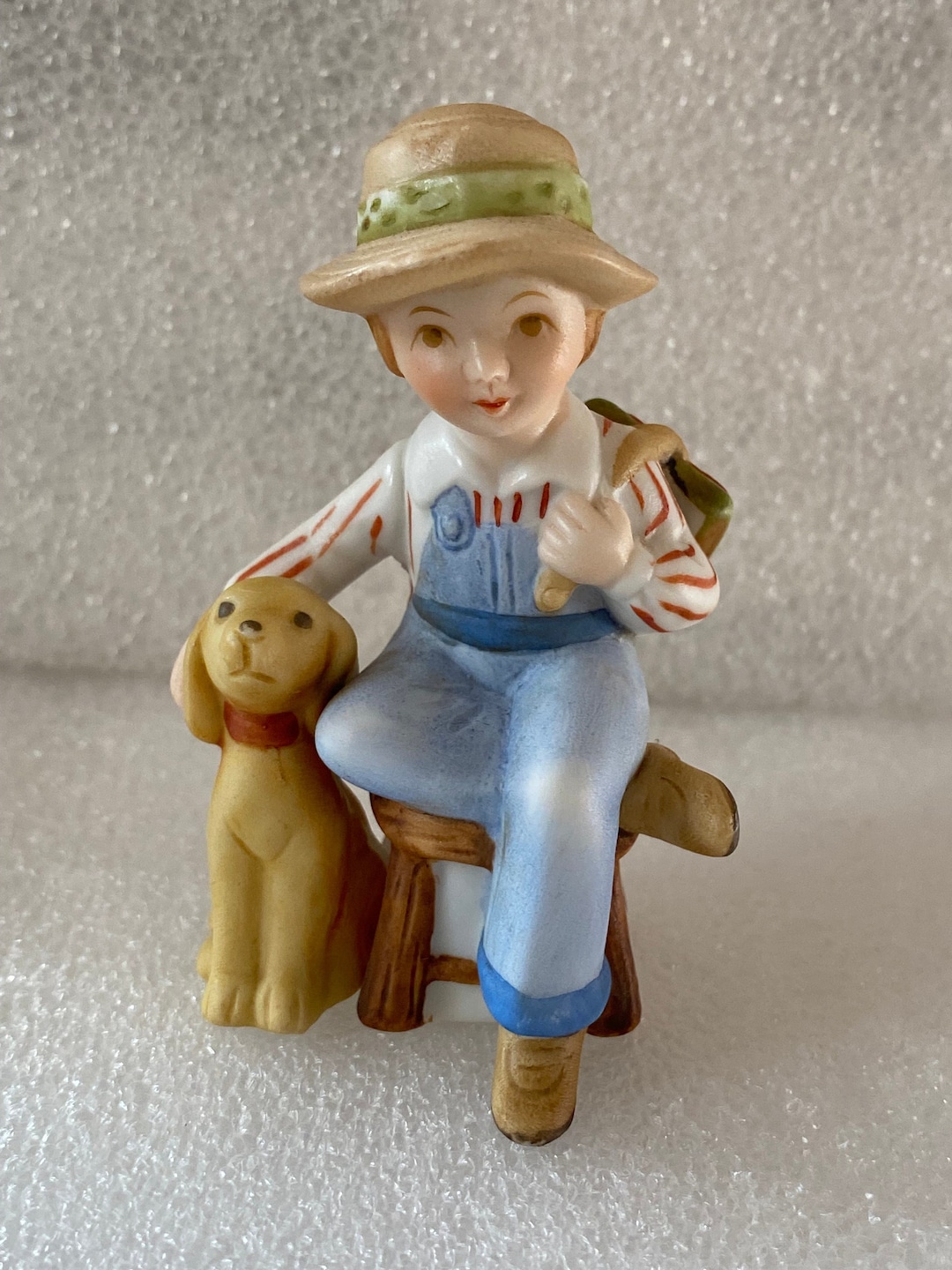 Vintage Holly Hobbie 1980's Figurine- Robby Hobbie With His Dog "happy ...