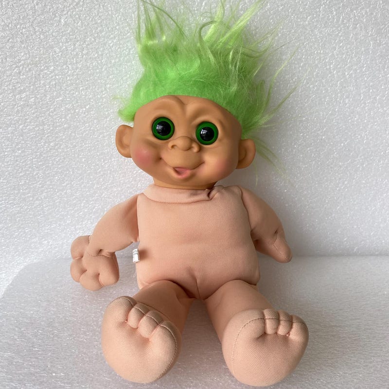 Green Hair Troll - Etsy