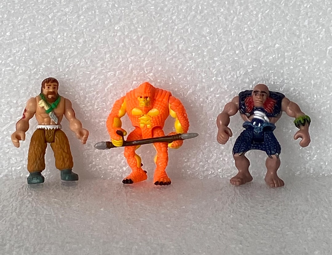 Lot of 3 Vintage Fisher Price Imaginext Caveman Action Figures - Etsy