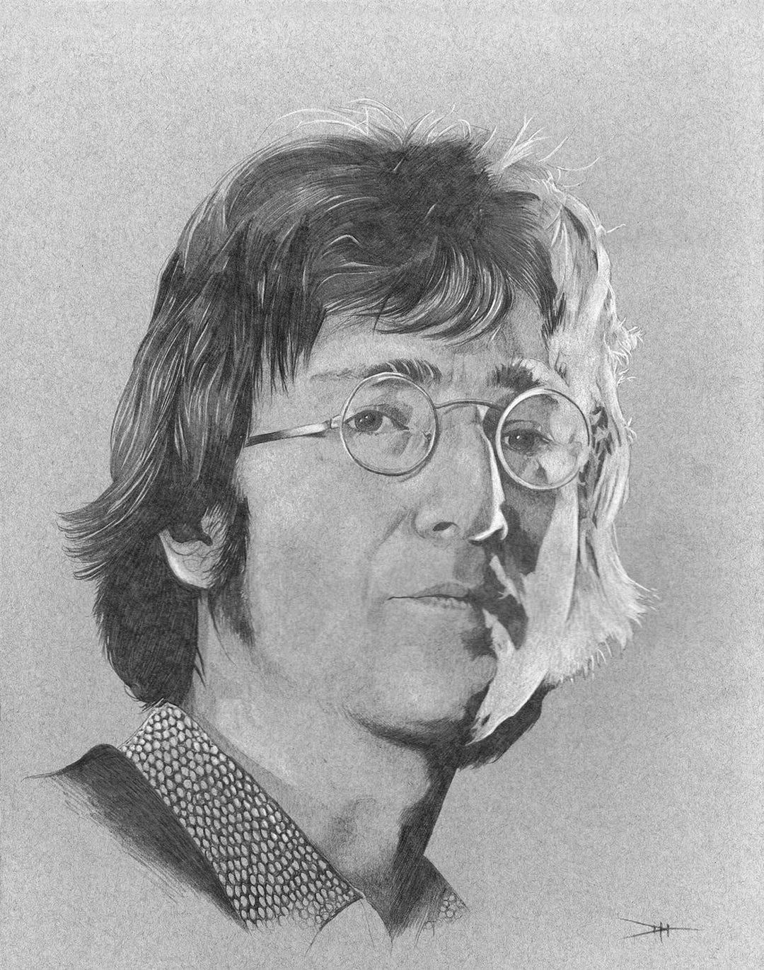 John Lennon Pencil Portrait_stomp2025033 - Etsy