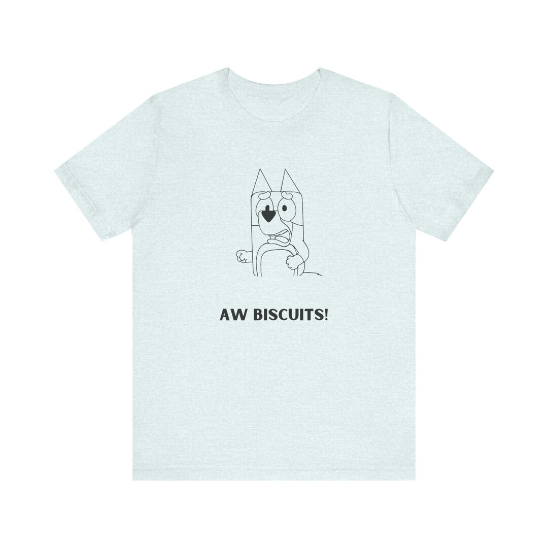 Bluey Bandit Aw Biscuits Short Sleeve Tee - Etsy UK