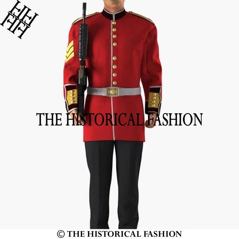 Red Wool Royal Guard Jacket - British Military Uniform - Etsy