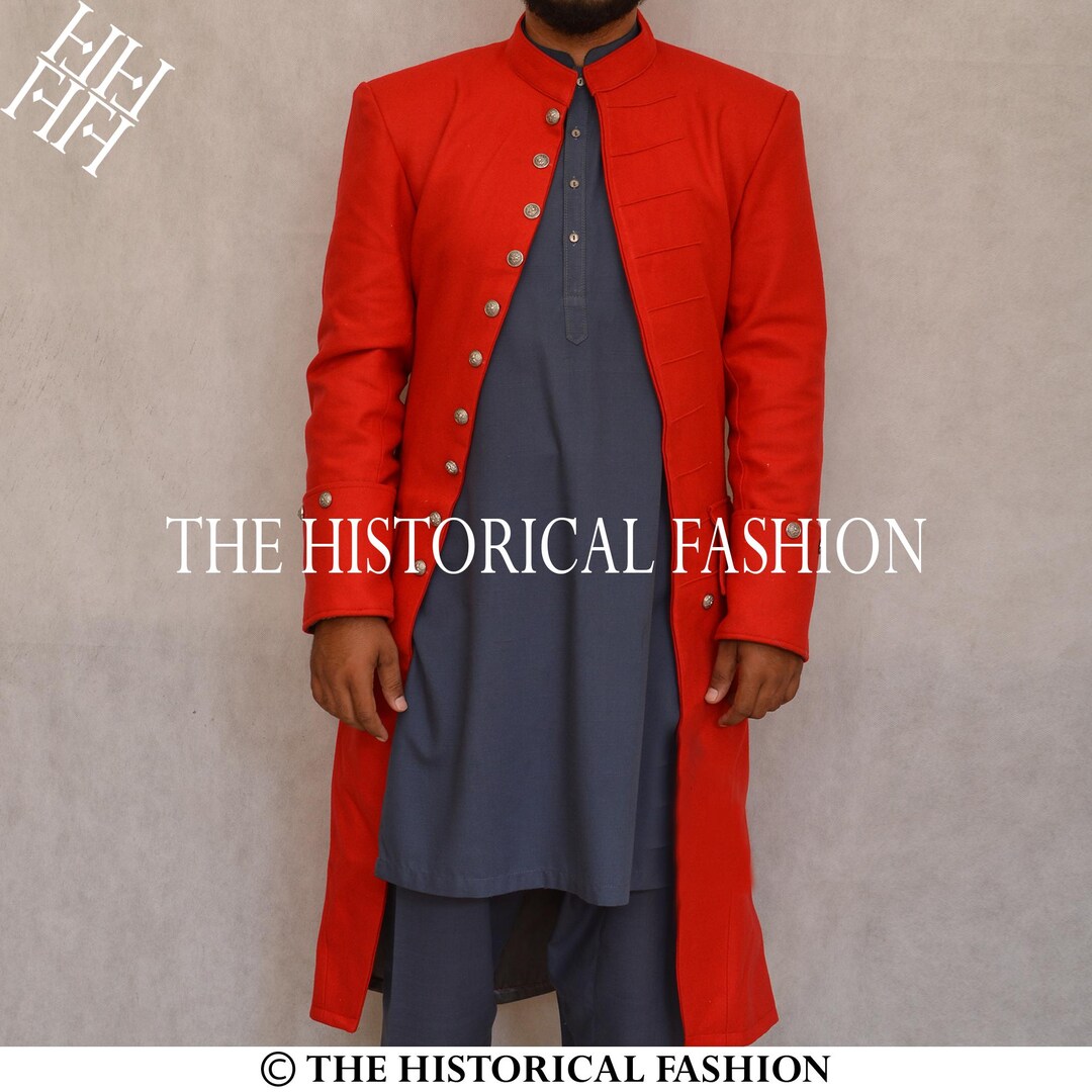 18th-century Frock Coat, Steampunk Frock Coat, Colonial Frock Coat ...