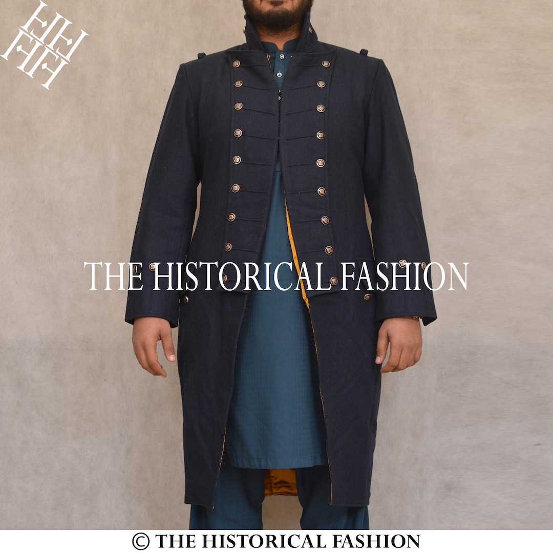 New Men British Royal Naval Uniform, British Army Jacket, 1795-1812 ...