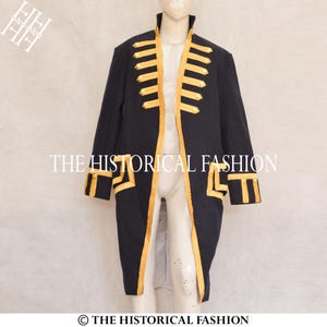 New Men Naval Admiral Captain Coat, 1795-1812 Admiral Jacket, Royal ...