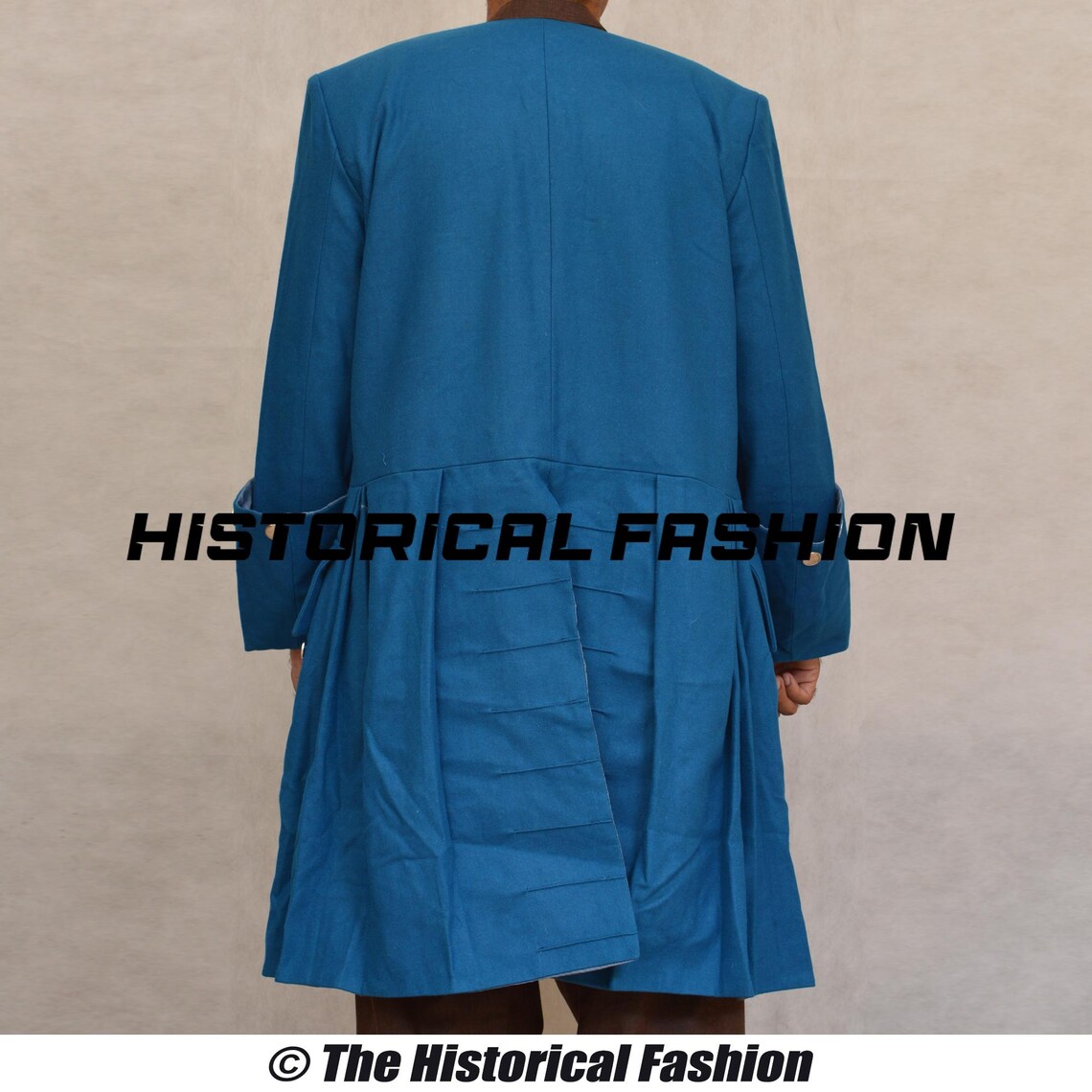 New Men 18th Century Frock Coat, Colonial Frock Coat, Merchant ...