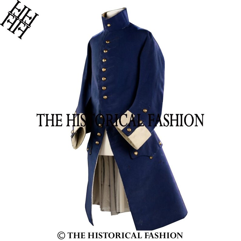 Navy Blue Wool Frock Coat: British Naval Midshipman Jacket - Etsy