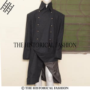 New Men Colonial Frock Coat, Military Frock Coat, David Frock Coat ...