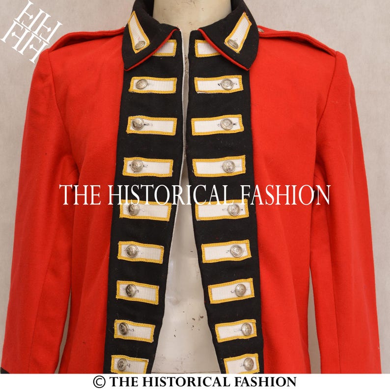 New Men Revolutionary War Jacket, British Sergeant Coats, British Red ...