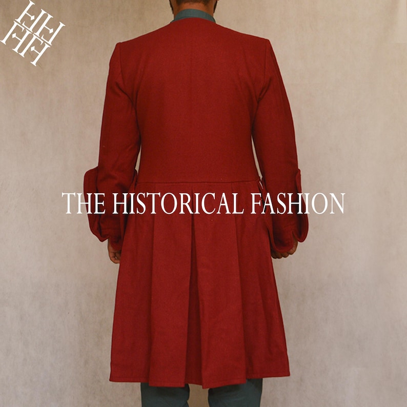 New Men 17th Century Frock Coat, Gentleman Frock Coat, Victorian Frock ...